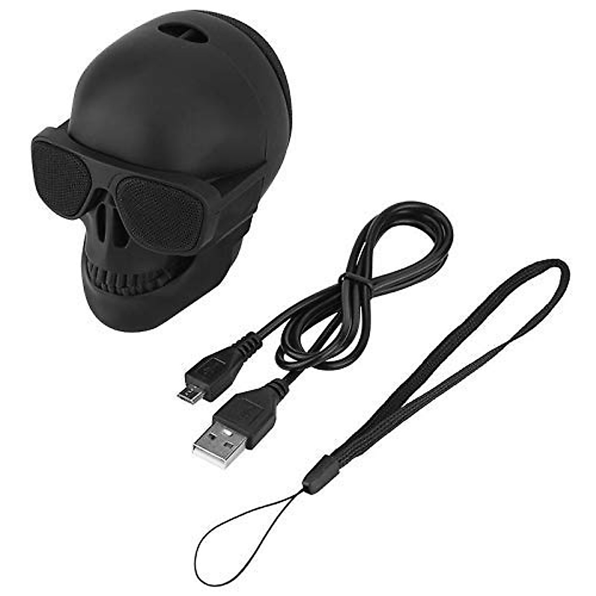 VIGROS Skull Speaker, Portable Bluetooth Speakers Unique Speaker 8W Output Bass Stereo Compatible for Desktop PC/Laptop/Mobile Phone/MP3/MP4 Player for Halloween Decorations for Gift Party