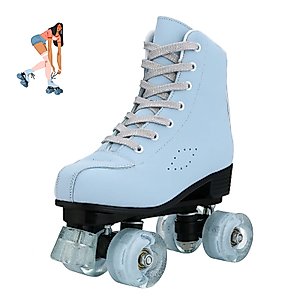 jessie Roller Skates for Women, Frosted Toddler Roller Skates Adjustable Holographic Women Roller Skates Girls Roller Skates Adults for Indoor Outdoor