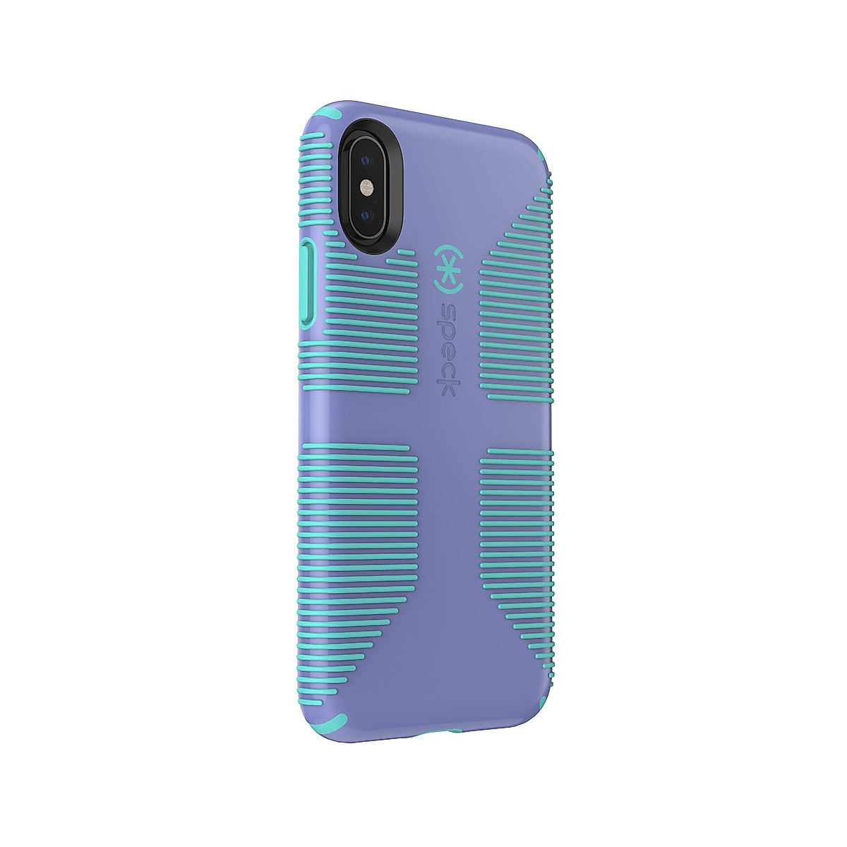 Speck Products CandyShell Grip iPhone XR Case, Wysteria Purple/Mykonos Blue