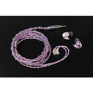 Linsoul BLON x Z Reviews JoJo 10mm Dynamic Driver in Ear Monitor HiFi IEM Earphone with Detachable Silver-Plated OFC Aluminum Cable, 2Pin Connector for Audiophile Musician (BLON x Z Reviews JoJo)
