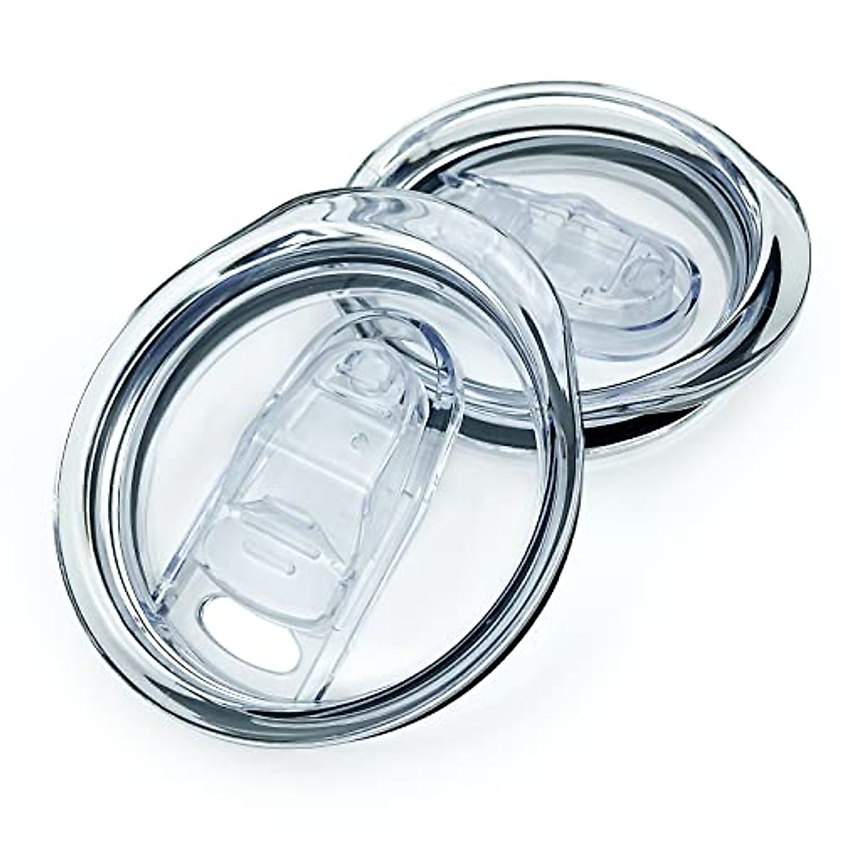 AiHeart 20oz Skinny Tumbler Replacement Lids 2 Pack,Spill Proof Splash Resistant Silicone Sliding Covers,Straw Friendly, BPA Free (20OZ)