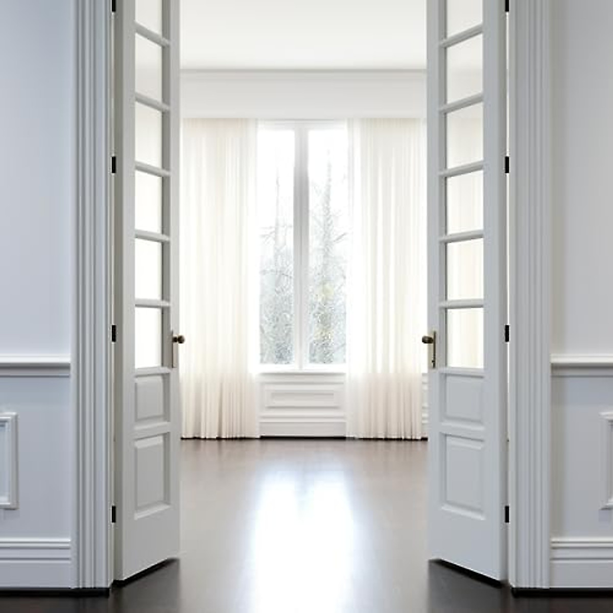 Removable Pin, 3.5 Inch Black Matte 6 Pack - Heavy-Duty, Smooth & Silent Open Exterior and Interior Door Hinges, 5/8'' Radius Corners