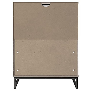 Signature Design by Ashley Neilsville Industrial 4 Drawer Chest of Drawers, Whitewash