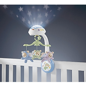 Fisher-Price Baby Crib Toy, 3-in-1 Projection Mobile, Butterfly Dreams Sound Machine with Light Projection for Newborn to Toddler