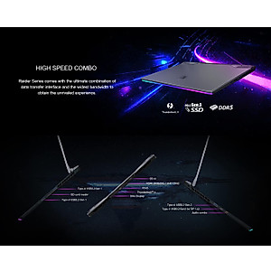 MSI GE76 Raider Gaming Laptop - The Most Powerful 12th Gen H Series: Intel Core i9-12900H - GeForce RTX 3060 Support MUX & Maximum Power 140W - 17.3" 144HZ 1080p – w/HDMI (64GB RAM | 1TB PCIe SSD)