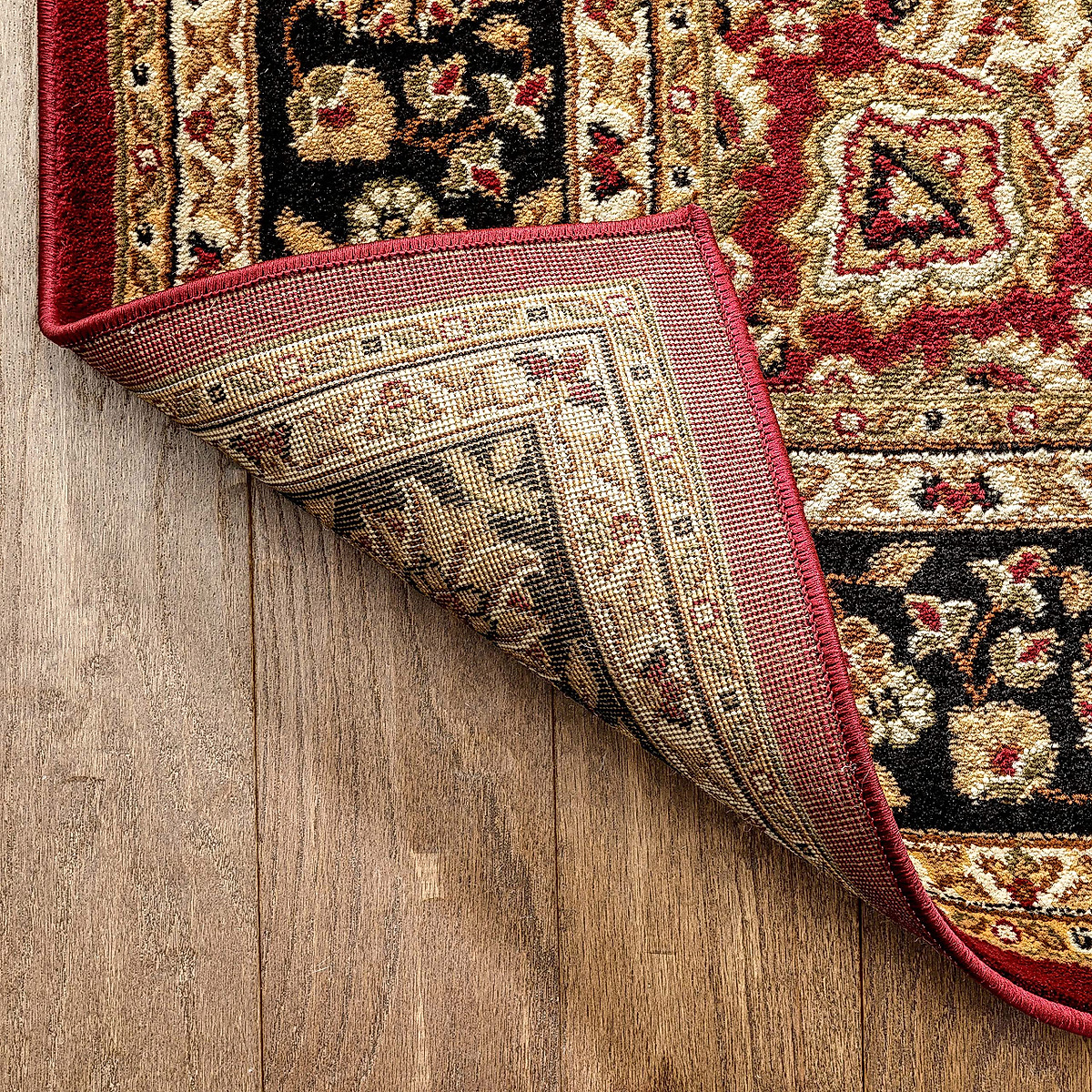 Well Woven Barclay Medallion Kashan Red Traditional Area Rug 6'7'' X 9'6''