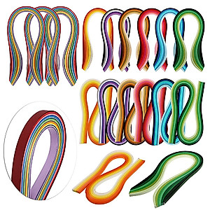 MDLUU Paper Quilling Kit with 1860 Strips and Quilling Tools and Storage Box, Paper Quilling Craft Great for DIY Learning Class, Home Decoration, Birthday Gift