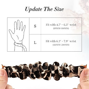 Recoppa Compatible for Apple Watch Band Scrunchie 38mm 40mm 41mm 42mm 44mm 45mm 46mm Cute Printed Elastic Solo Loop Bands Women Bracelet Strap for iWatch Series 10 9 8 7 6 5 4 3 2 1 SE, 4 Packs