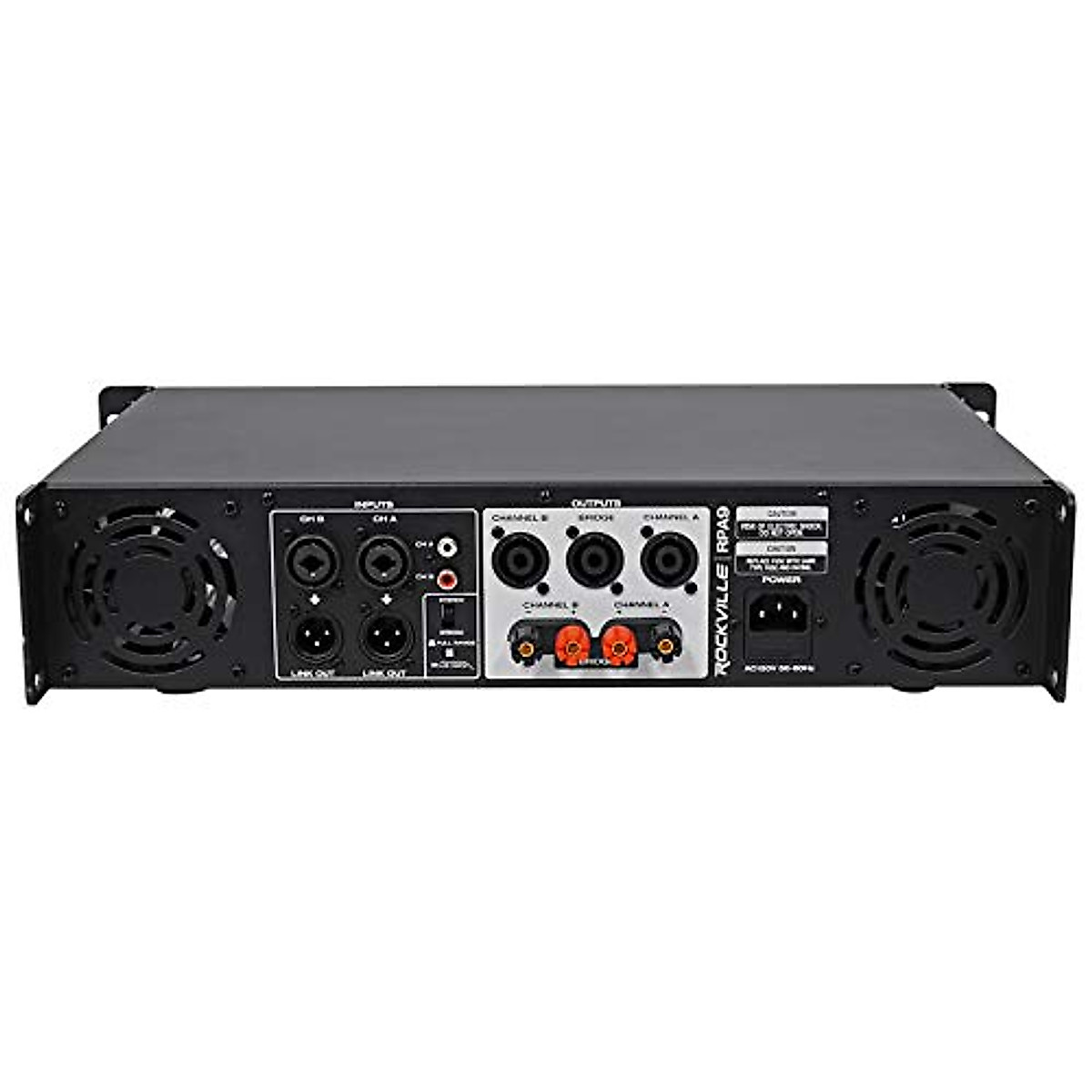 Rockville 3000 Watt Peak / 800w RMS 2 Channel Power Amplifier Pro/DJ Amp (RPA9), 18.97 x 13.97 x 3.54 inches