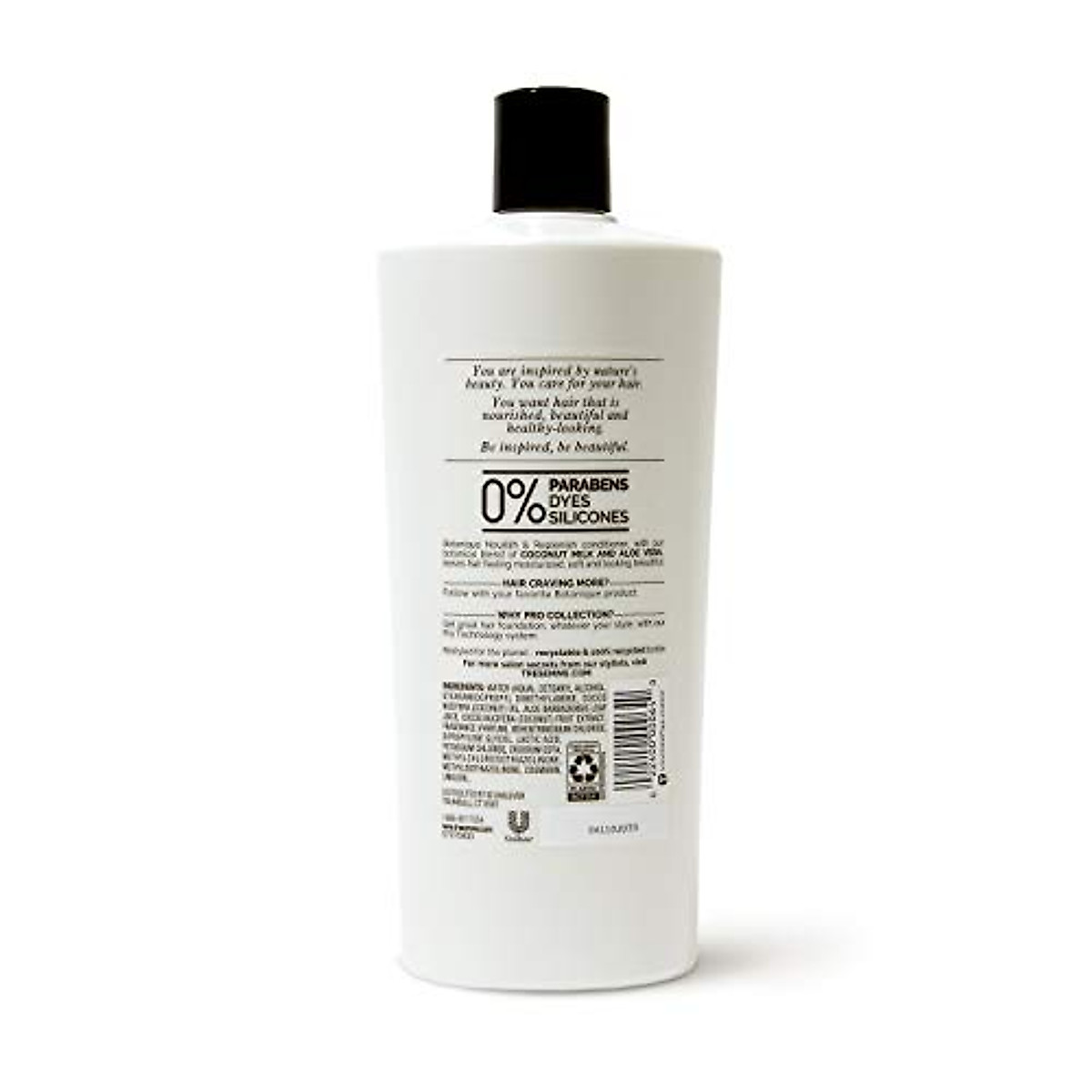 TRESemmé Botanique Conditioner Nourish and Replenish Coconut and Aloe Vera Paraben-free, Dye-free, Silicone free Conditioner 22 oz
