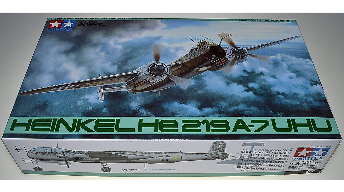 Tamiya Heinkel He 219 Uhu Model Kit | 1/48 WWII Night Fighter