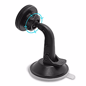 TechMatte Car Phone Mount Magnetic-Dashboard Mounted Car Phone Holder-Universal Smartphone Compatibility with Strong Magnetic Technology (Black)