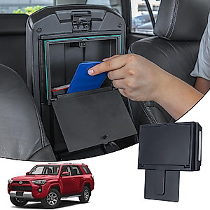JDMCAR One-Touch Hidden Storage Box Compatible with Toyota 4Runner Accessories 2010-2023 2024 Center Console Organizer