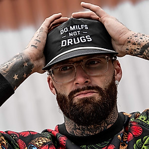 Combat Iron Hoochie Daddy Crushable Summertime Rope Hats for Men - Unstructured, Snapback, & Water-Resistant Baseball Cap - Do Milfs, Not Drugs