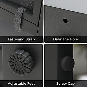 Green4ever Aluminum Patio Furniture Sofa, All-Weather Modern Metal Outdoor 3-Seat Couch with Removable, Water-Resistant Cushions for Backyard Garden (Gray)