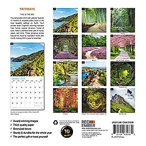 RED EMBER Pathways 2023 Hangable Wall Calendar - 12" x 24" Opened - Thick & Sturdy Paper - Giftable - This Is the Way
