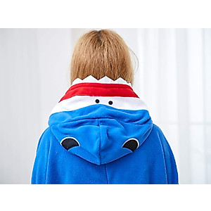 Comfy New Animal Onesie Shark Halloween Cosplay Pajamas Costume Sleepwear Large