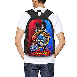 Hkazryut Cartoon 3pcs Backpack Set Casual Travel Backpack Anime Sports Backpacks 04