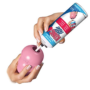KONG - Puppy Toy Natural Teething Rubber - Fun to Chew, Chase and Fetch - Pink, for Small Puppies
