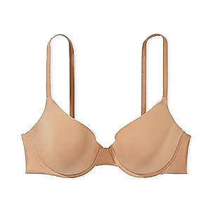 Victoria's Secret T Shirt Demi Bra, Lightly Lined, Smoothing, Bras for Women, Beige (36C)