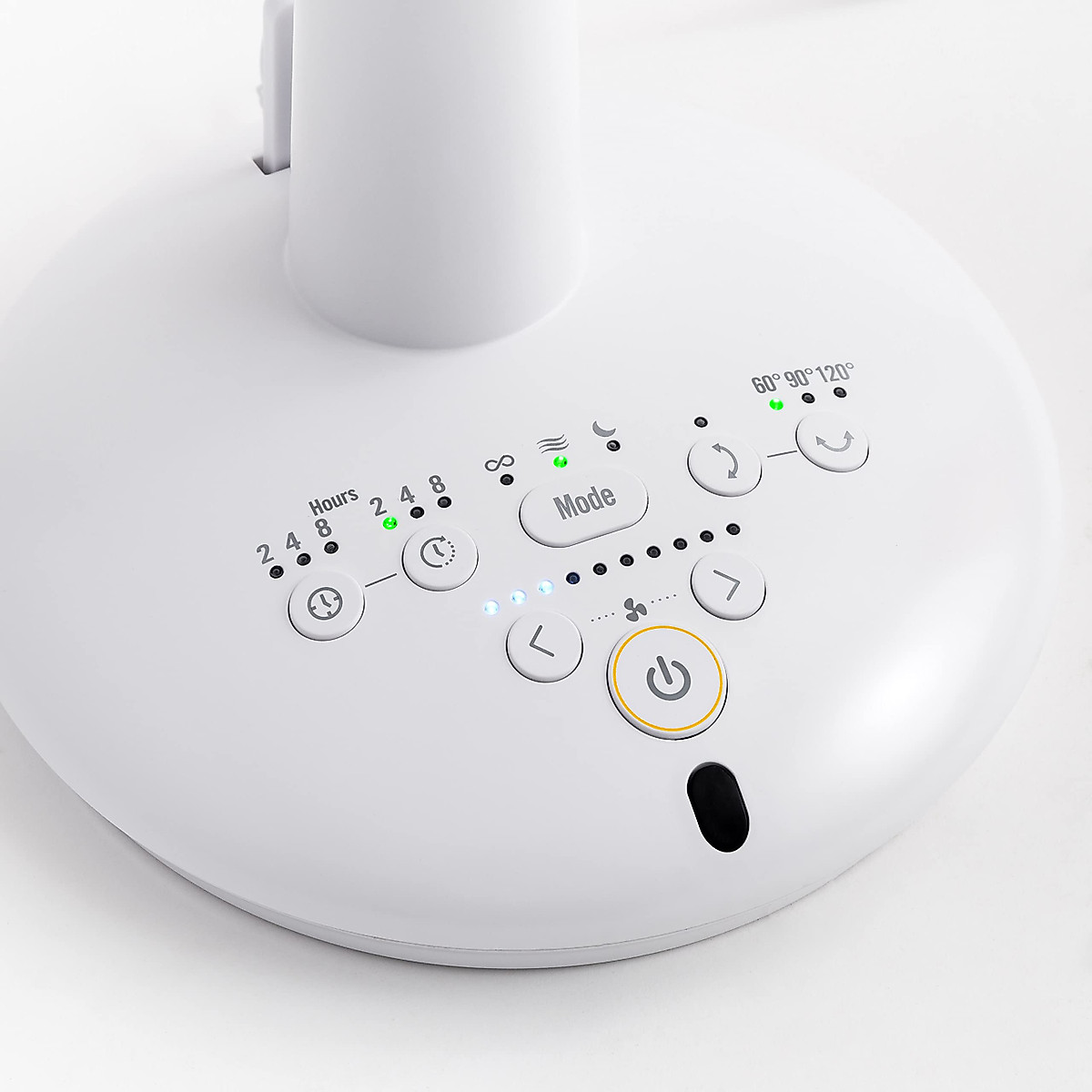 IRIS USA WOOZOO Pedestal Standing Oscillating 7-in-1 Vortex Fan with Remote and Timer Function, Height Adjustable Multi-Oscillation 10 Speed Settings and 102 Ft Max Air Distance Air Circulator, White