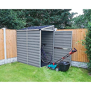 Palram - Canopia Skylight 4' x 6' Lean-to Shed - Gray