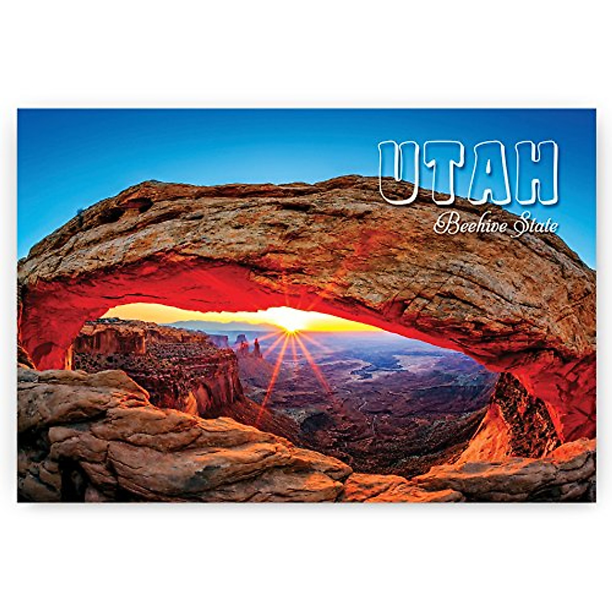 AMERICA THE BEAUTIFUL postcard set. 50 modern post cards variety pack. These postcards depict all fifty states of the United States of America. Made in USA.