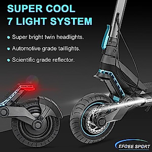 Electric Scooter Adults 30 MPH, Powerful 1200W Motor Foldable Kick Scooter Up to 28-37 Miles, 10" Tires Sports Scooter Commuting Electric Scooter, Double Shock Absorption and HD LCD Touch