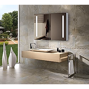 Miseno MMC3026LED MMC3026LED 30" W x 26" H Rectangular Frameless Wall Mounted Medicine Cabinet with LED Lighting