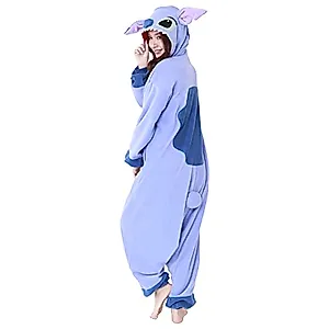 SAZAC Stitch Kigurumi - Onesie Jumpsuit Halloween Costume