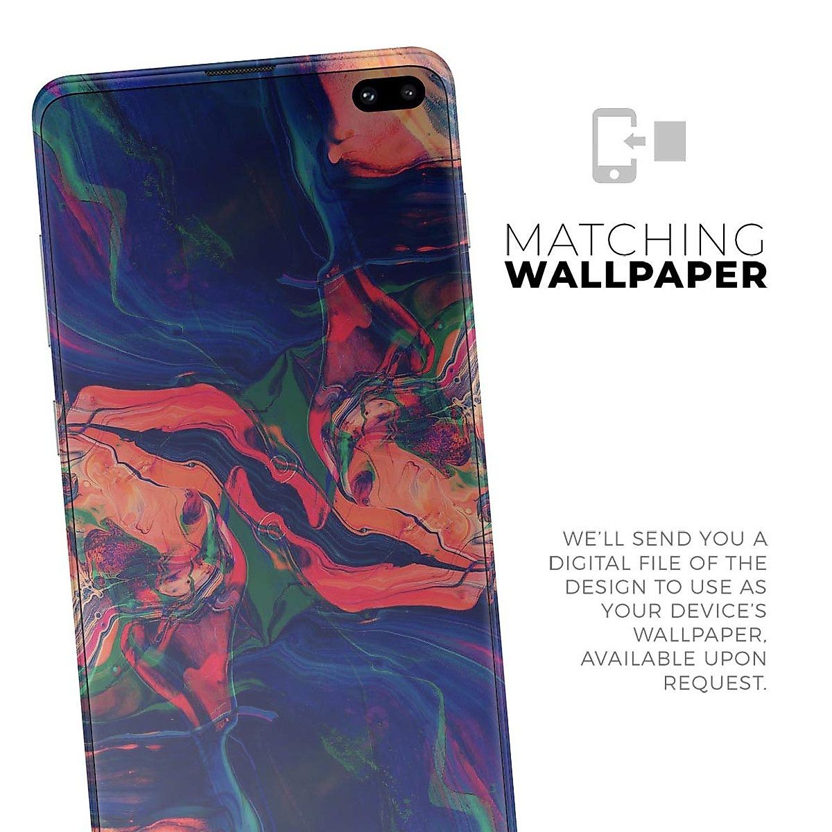 DesignSkinz Liquid Abstract Paint Remix V7 Protective Vinyl Decal Wrap Skin Cover Compatible with The Samsung Galaxy S20 (Screen Trim & Back Glass Skin)