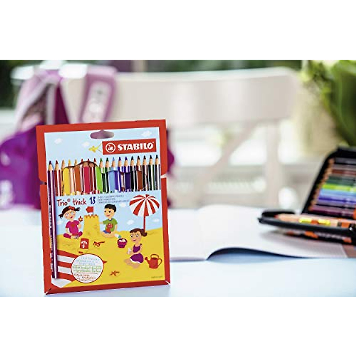 Stabilo Trio Thick Pencil , Set of 18 , Multicolored (022509)