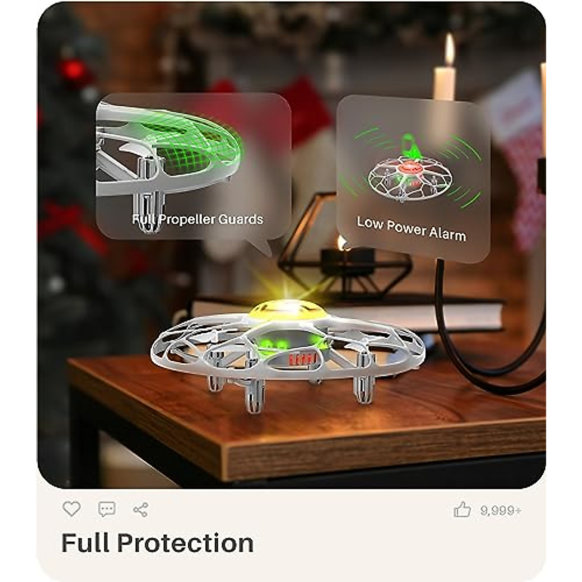 SYMA Mini Drone for Kids Adults, X660 7-Color LED Light RC Quadcopter with Rotary Ascent, 360° Flip, Altitude Hold, Headless Mode Indoor Drone Plane Flying Toys Gifts for Kids 8-12