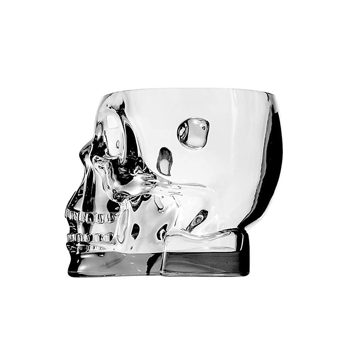 SOSSEG Ice Bucket, Skull Ice Bucket Beer Barrel, Table Mount Wine Bucket, Champagne Bucket Wine Cooler Bar Party Barbecue Cocktail Wedding Multiple (Transparent)