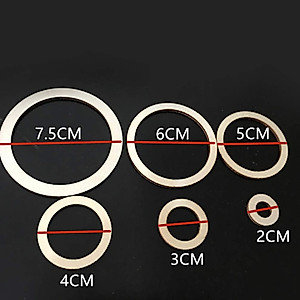 Ciieeo 50pcs Wreath Frames Unfinished Wood Pieces Rings Shape Round Wood Linking Rings Wooden Pieces for Floral Craft DIY Craft Making