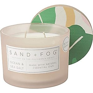 Sand + Fog Ocean & Sea Salt Scented Candle, Double Wick, 12 oz (Orange)