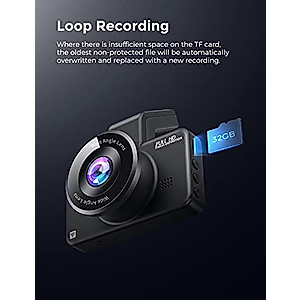 AZDOME M17 WiFi Dash Cam with APP 1080P FHD DVR Car Driving Recorder 3 Inch IPS Screen Dashboard Camera 150° Wide Angle, G-Sensor, Parking Monitor, Loop Recording, Super Night Vision