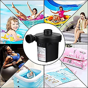 3T6B USB Rechargeable Air Mattress Pumps, Portable Electric Air Pump, Quick Air Mattress Pump for Outdoor Camping Inflatable Raft Bed Boat Swimming Ring Vacuum Bags