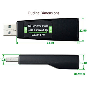 Bicool USB 3.2 Gen1 to Gigabit Ethernet Converter,RTL8153 Controller 101001000Mbps Network Standard, Driver-Free,Plug and Play,Support Multi Systems Win788.110,etc.