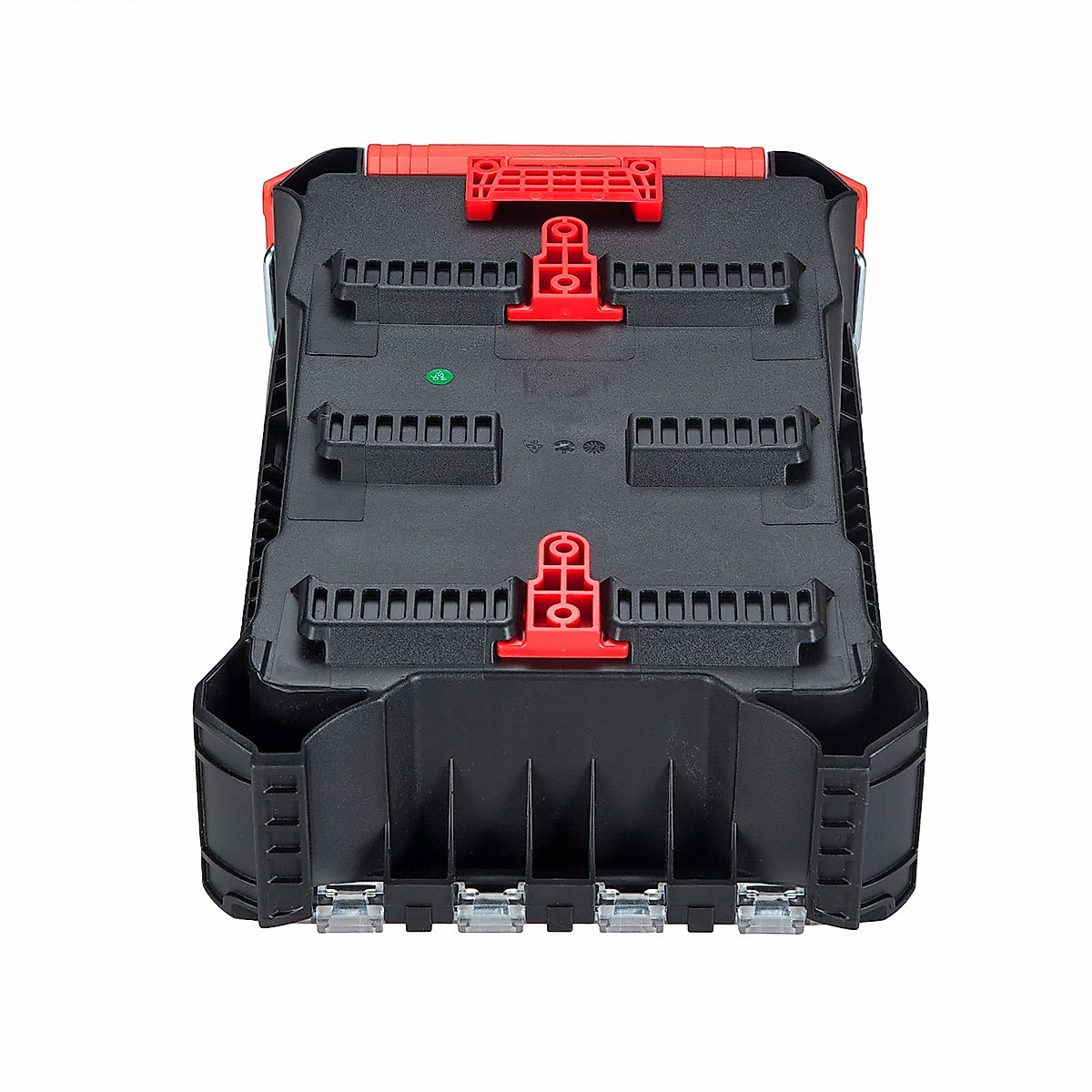 Crtbelfy 5 Pack Battery Holder for Milwaukee M12 12V Battery Wall Mount Dock Holder Fit for 48-11-2401 48-11-2402 48-11-2410 48-11-2411 48-11-2420 M12 Batteries