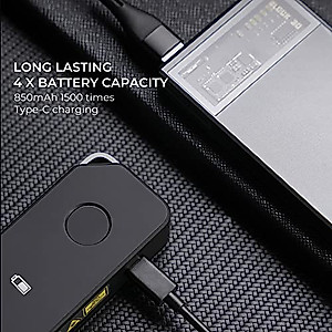 Laser Measure Pro with Bluetooth, 5 Modes, Virtual Ruler, Real-time Measuring, USB-C Rechargeable, Vibration Response, 850 mAh, LED Color Screen, Unlimited Storage, 164 ft, ±1/16" & 1/8"