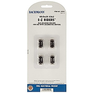 Bachmann Trains E-Z RIDERS™ with BALL-BEARING ROLLERS - 4/pk - For Use with HO or On30 Scale