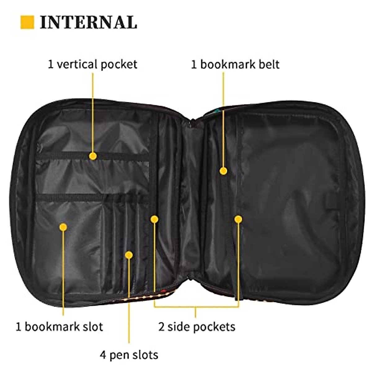 xixirimido Aztec Southwest Tribal Bible Cover for Women Handbag with Handle and Zipper Pocket Portable Daypack Girls Bookmark Cases Notebooks Holder