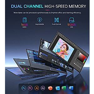 Mini PC with Speaker, Intel i7 11390H(4C/8T, up to 5.0GHz) 16GB DDR4 512GB NVME SSD, Micro Desktop Computer Support 8K UHD/WiFi 6/BT5.2/USB-C, Small PC Windows 11 Pro with Fingerprint Login