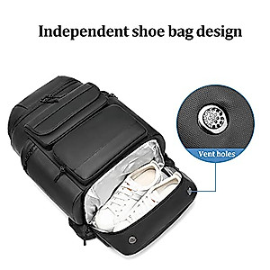 NC Men large capacity travel backpack ,50L waterproof hiking trekking Backpack With separate shoe bag ,17 inch Business Laptop Backpack