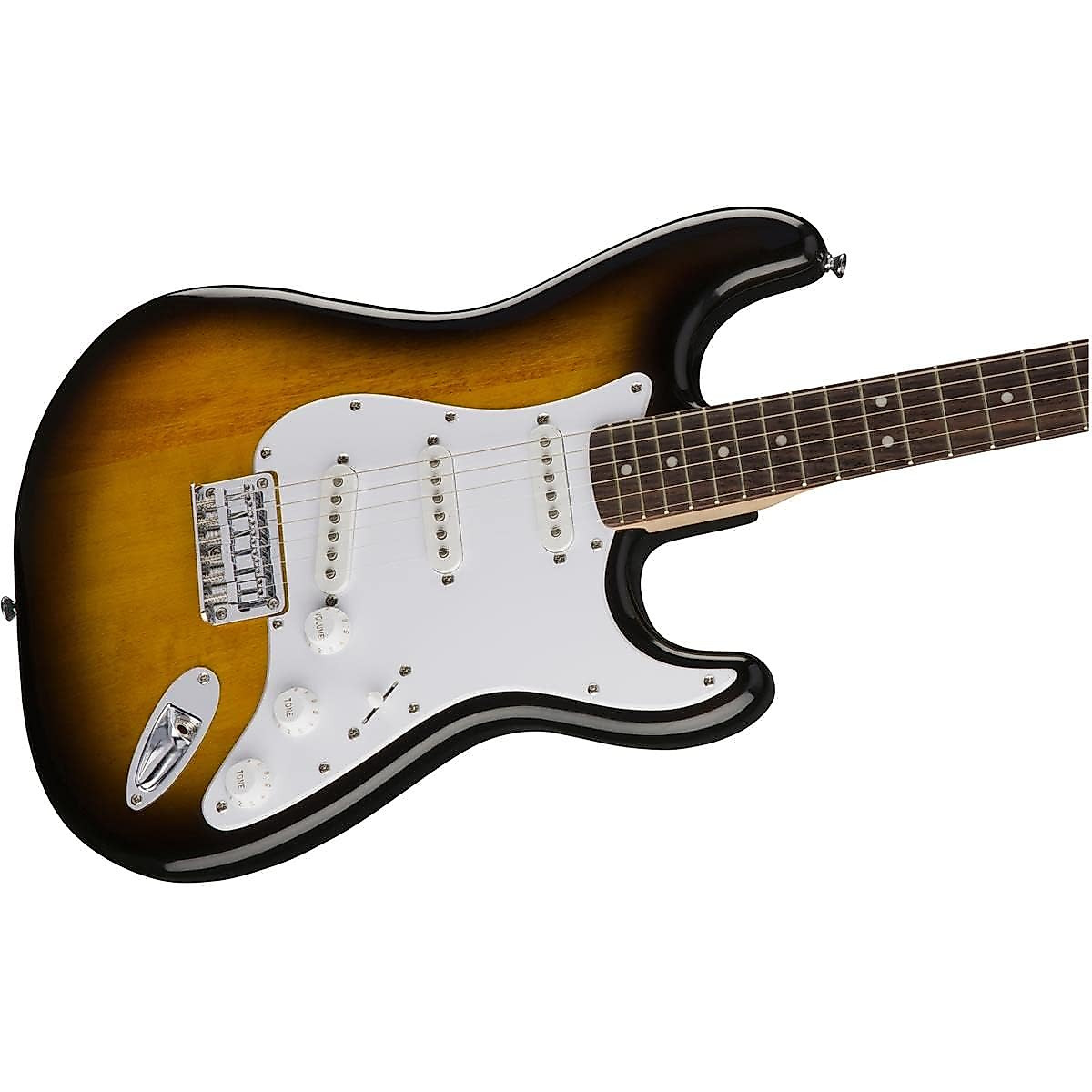 Squier Bullet Stratocaster HT SSS Electric Guitar, with 2-Year Warranty, Brown Sunburst, Laurel Fingerboard