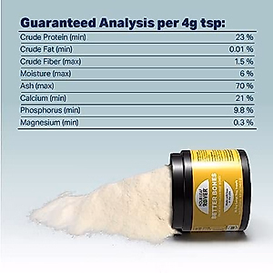 Four Leaf Rover Better Bones - Dog Calcium Supplement with Phosphorus and Vitamin D for Joint, Teeth and Bone Health Support - Pure Grass-Fed Australian Beef Bone - Vet Formulated - Made in The USA