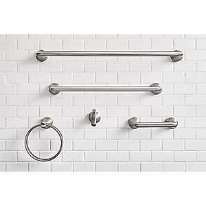 Moen Hamden Spot Resist Brushed Nickel Double Towel Robe Hook, MY6203BN