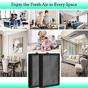 KF250 Filter Replacement,Compatible with Kenmore KF250 1200e Series Air Purifier PM2010, 3-IN-1 H13 True HEPA Replacement Filter,Part No. KF250,2-Pack