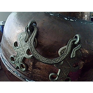 Vintage Antique Hand-hammered Middle Eastern Water, Wine, Oil Jug Brass Handles